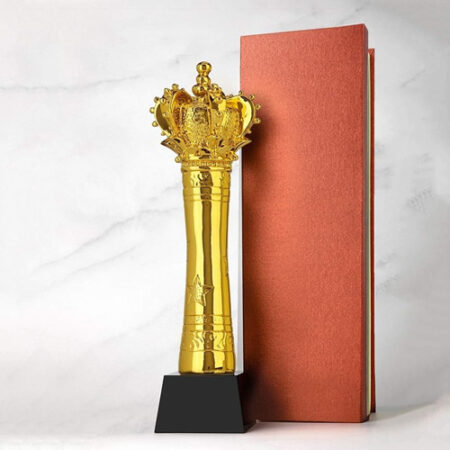 Crown Star Golden Trophy Award - Eloquent Gift
